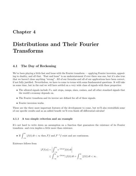 Pdf Distributions And Their Fourier Transforms Dokumen Tips