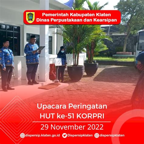 Upacara Peringatan HUT Ke KORPRI Kabupaten Klaten
