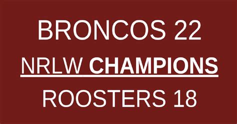 Brisbane Broncos Edge Sydney Roosters In Nrlw Grand Final Thriller To