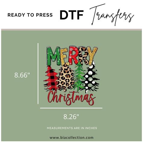 Merry Christmas Dtf Transfer Leopard Print Dtf Ready To Press Buffalo