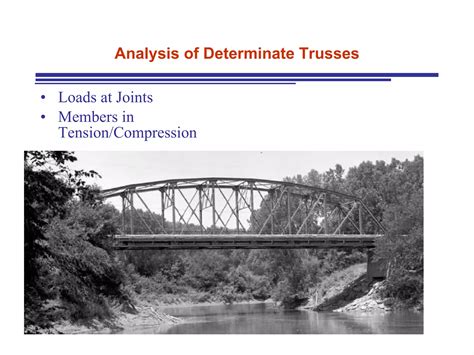 Trusses Analysis Of Statically Determinate Ppt Programming