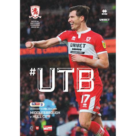 Middlesbrough Vs Hull City Matchday Football Programmes Ignition