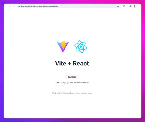 Deploy A React App Railway Docs