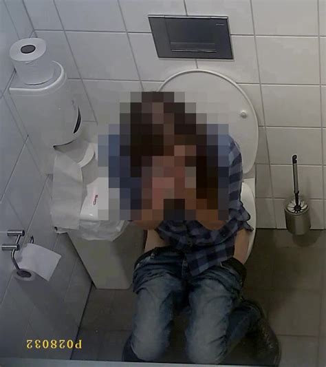 Slender Office Girl Spied Peeing Twice