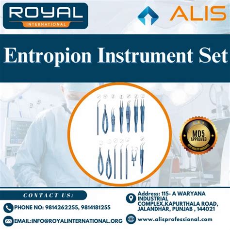 Entropion Instrument Set At Rs 12000set In Jalandhar Id 2853996006091