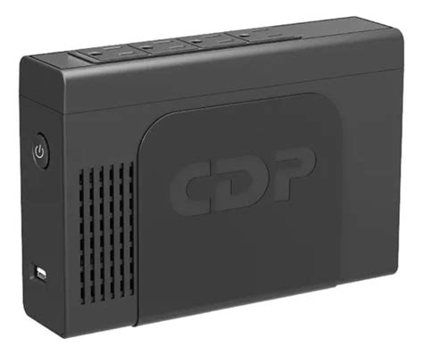 Mini Ups Cdp Li 504 500va Y 250 Watts Bateria De Litio 4 Tom Negro Cuotas Sin Interés