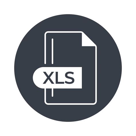 XLS File Format Icon XLS Extension Filled Icon Vector Art At Vecteezy