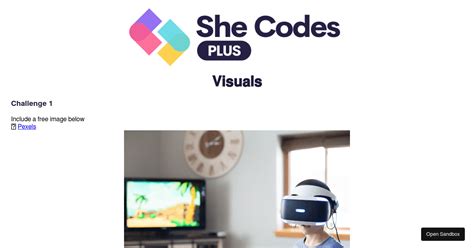 Visuals Challenge Forked Codesandbox