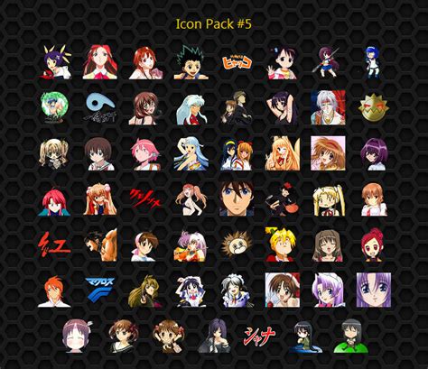 Anime Icons Pack 5 Of 6 By Exo 02 On Deviantart