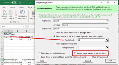 Using Range Names Analytics Edge Help