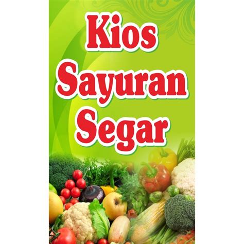 Jual SPANDUK BANNER WARUNG SAYUR Shopee Indonesia