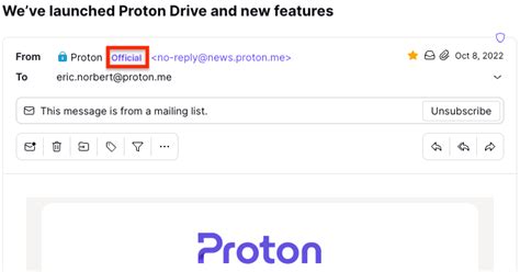What Does Official” In Proton Mail Emails Mean Proton