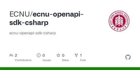 Github Ecnuecnu Openapi Sdk Csharp Ecnu Openapi Sdk Csharp