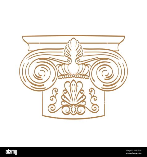 Classical Column Architecture Element Hand Drawn Column Shape Stock Vector Image And Art Alamy