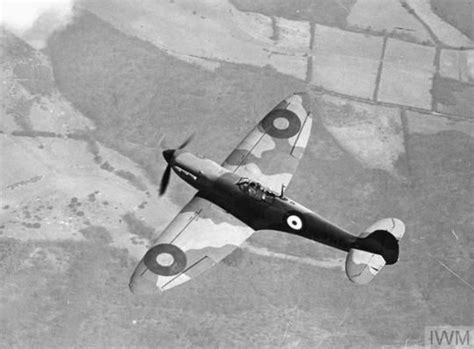 Spitfire Mk I P In Flight April Royal Air Force Fighter