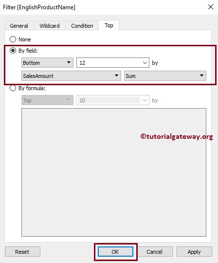 Top Filters In Tableau
