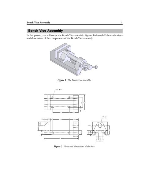 Bench Vice Assembly With Dimensions Pdf