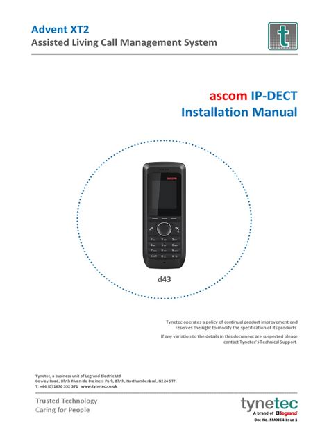 Fm0854 1 Advent Xt2 Ascom Ip Dect Installation Manual Pdf Power