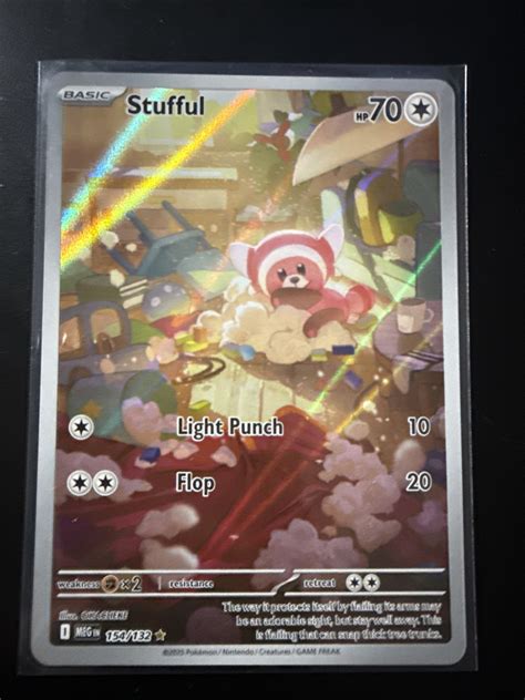 Stufful 154 132 Pokemon Mega Evolution Illustration Rare Nm Ebay