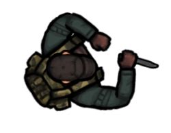 Animated Top Down Survivor Player