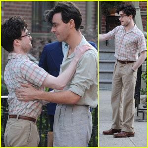 Daniel Radcliffe Jack Huston On Set Of Kill Your Darlings Daniel