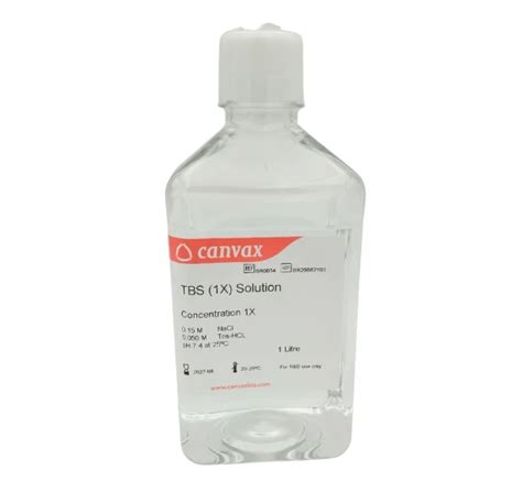 Tbs Buffer Sterile Tris Buffered Saline Immunoassays Canvax