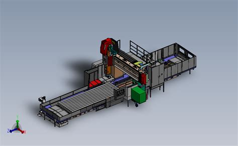 数控双立柱加工中心solidworks 2011模型图纸下载 懒石网