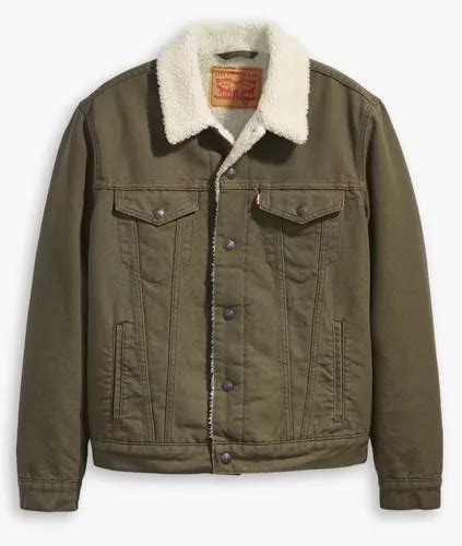 Chamarra Levi s Hombre Mezclilla Borrega Sherpa Trucker Envío gratis