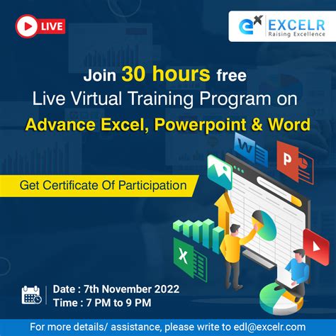 application based training on adv excel powerpoint and word edl program