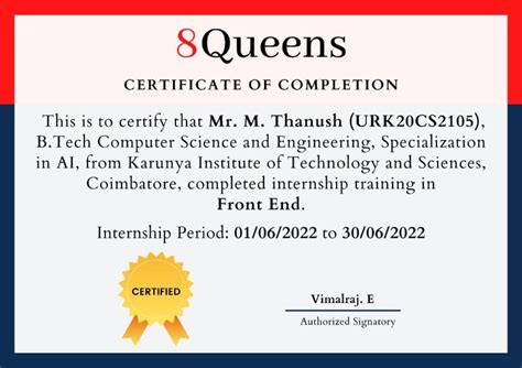 Thanush M On Linkedin Internship Frontend Webdevelopment