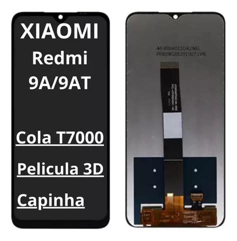 Tela Frontal Original Redmi 9a 9at Pelic 3d Capinha Cola