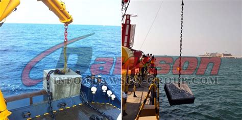Square Concrete Mooring Sinker For Offshore Engineering Square