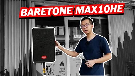 Tes Speaker Baretone MAX10HE Speaker Baretone Portable Speaker Active