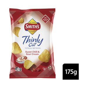 Buy Smith S Sweet Chilli And Sour Cream Thinly Cut Potato Chips 175g