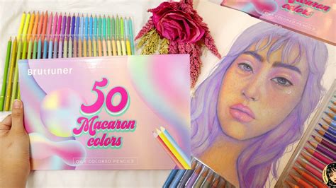 Brutfuner 50 Macaron Colored Pencil Review YouTube