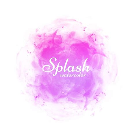 Vetor de design moderno respingo aquarela rosa Vetor Grátis