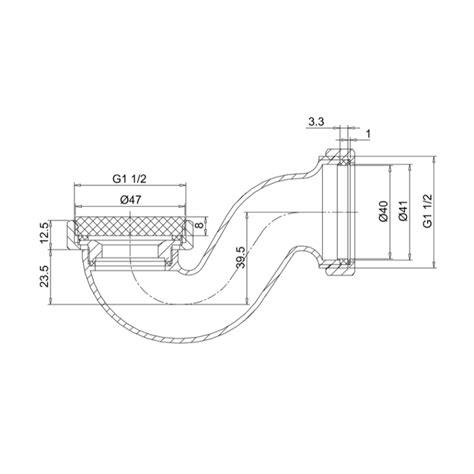 Burlington Exposed Shallow P Trap Best Quality Bathrooms