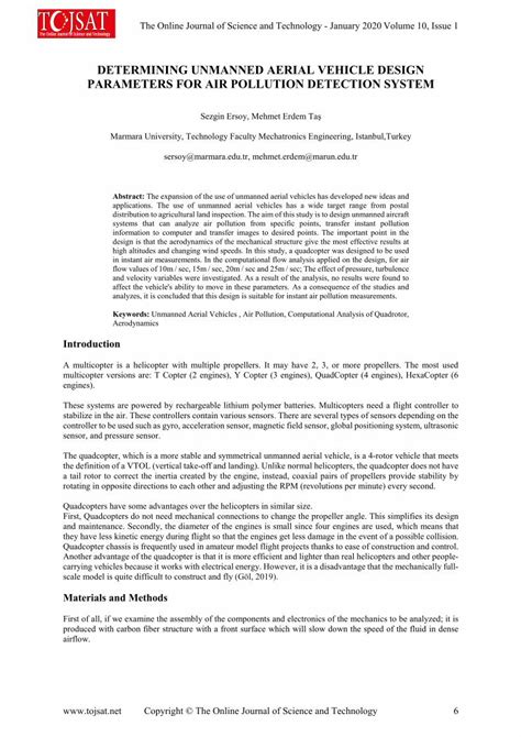 Pdf Determining Unmanned Aerial Vehicle Design · 2020 01 05