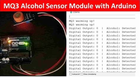 Interface Mq3 Alcohol Sensor Module With Arduino