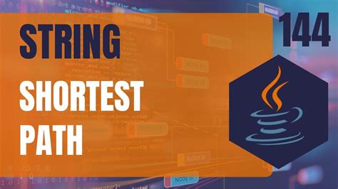 java dsa 144 string find the shortest path to reach the destination