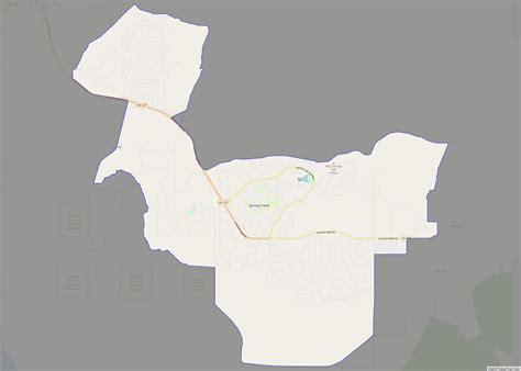 Map Of Spring Creek Cdp Nevada Thong Thai Real