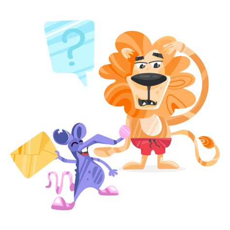 Naughty Rat Confused Lion Naughty Mouse Lion Mouse Lion Friend