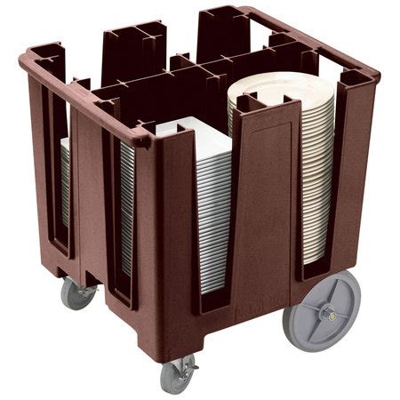 Cambro Dcs1125131 4 Column Versa Dish Caddy Holds Up To 240 Plates Brown