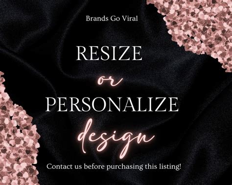 Resize OR Edit Design Template Etsy