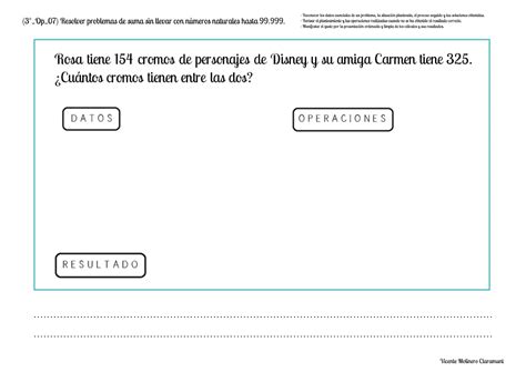 Problemas de Suma Sin Llevar con Números hasta