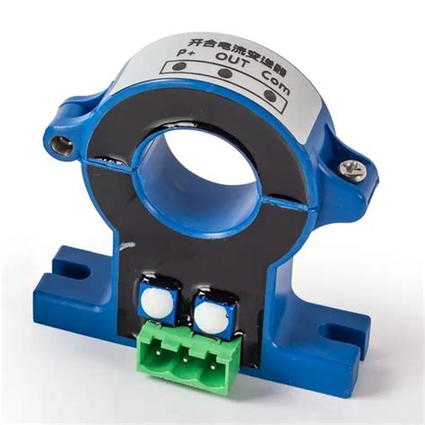 Hall Dc Current Transmitter Transducer 38mm 50mm Hole Open Loop Split Hall Effect Ac Current