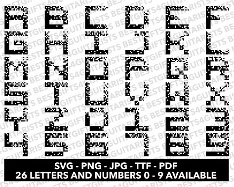 Pixel Hacker Font Svg Pixel Font For Cricut Pixel Font Svg Png 