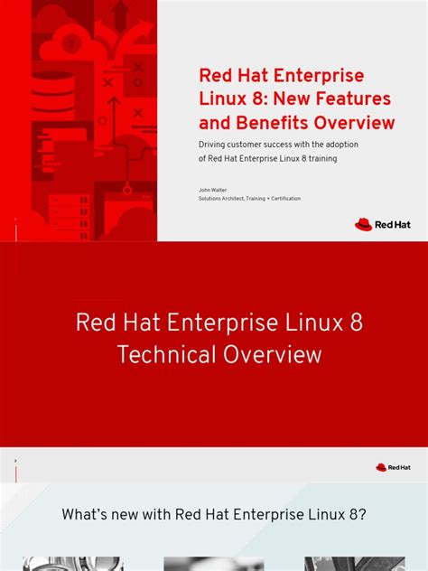 Rhel8 Features Pdf System Administrator Linux