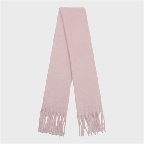 [unisex]플라워도트 자수 볼드 머플러 핑크 감도 깊은 취향 셀렉트샵 29cm