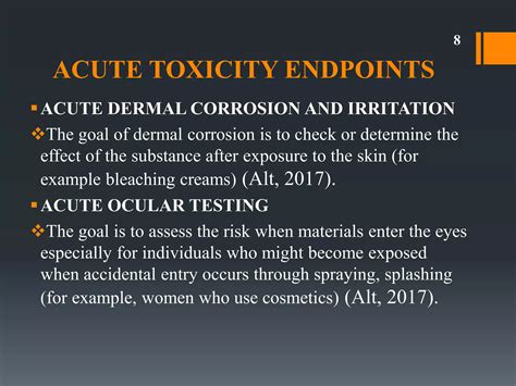 Toxicology Endpoints Pdf Chemistry Science